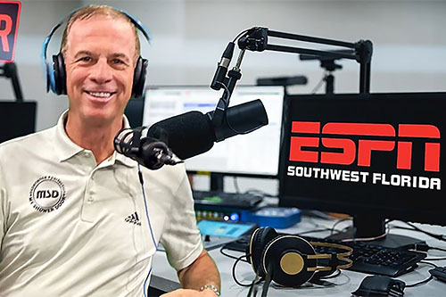 Bill Daubmann Reads Sports Report for 99.3 ESPN Radio