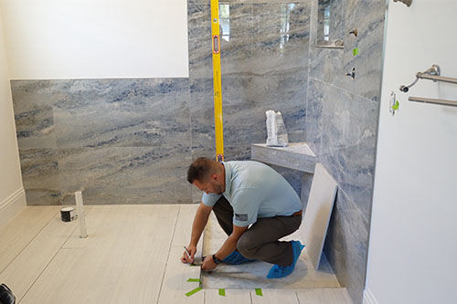 Completing Tile Work Before Shower Door Measurements